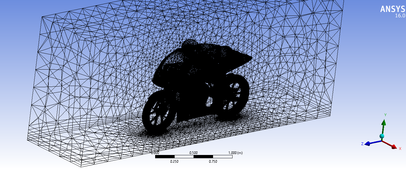 Motorcycle Wind Tunnel Simulation for Motochanics-UA